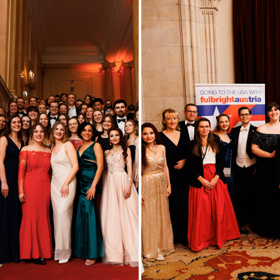 Fulbright Austria attends two balls during the 2024 ball season